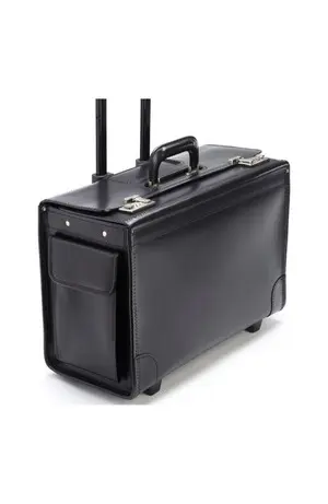 KORCHMAR Litigator Leather Wheeled Catalog Case
